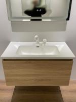 China Euro Style Modern Design Mirrored Cabinets Bathroom Vanity Mirror Cabinet with MR-MDF for sale