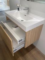 China Top- Euro Style Bathroom Vanity with Quartz Stone Countertop and Particleboard Carcase for sale