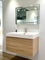 China Top- Euro Style Bathroom Vanity with Quartz Stone Countertop and Particleboard Carcase for sale