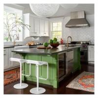 China Modern Style Warm Colour Solid Wood Kitchen Cabinets with Classic Shaker Style Design for sale