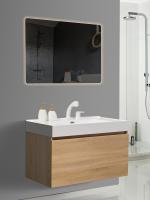 China Top- Euro Style Bathroom Vanity with Quartz Stone Countertop and Particleboard Carcase for sale