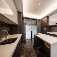 China Waterproof Fireproof Luxury Laminate Kitchen Storage Cabinet for Villa Renovation for sale