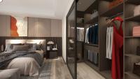 China Modern European Style Wooden PANEL Bedroom Furniture Walk In Storage Wardrobe Closet for sale