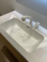 China Customized Made Guaranteed Bathroom Vanity Furniture Rectangle Euro Style with Sink for sale