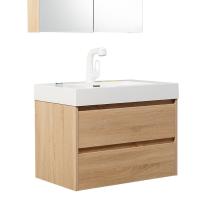 China Rectangle Modern Design American Style Luxury Wood Wall Mounted Bathroom Cabinet Vanity for sale