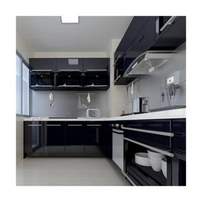 China Top Veneer Finish and Bottom Lacquer Finish Kitchen Wall Cabinet for Modern Kitchen for sale