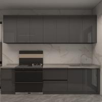 China Top Veneer Finish and Bottom Lacquer Finish Kitchen Wall Cabinet for Modern Kitchen for sale