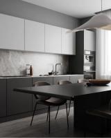 China Top Veneer Finish and Bottom Lacquer Finish Kitchen Wall Cabinet for Modern Kitchen for sale