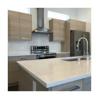China Kitchen Cabinet Design Modular Solid Wood Mdf Veneer Lacquer Finish Walnut Wood Color for sale