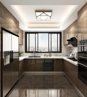 China Waterproof Luxury Kitchen Cabinet Made of MDF with Custom Design and Lacquer Finish for sale