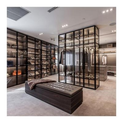 China Customized MR HDF Board Waterproof Wooden Wardrobe Set for End Bedrooms from YALIG for sale