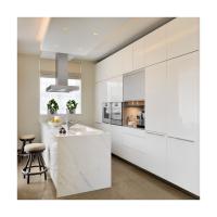China Modular Kitchen Cabinets Customized Veneer Color Wooden Lacquer Kitchen Furniture Set for sale