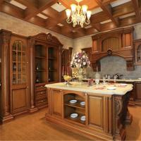 China Modular Kitchen Cabinets United States Flat Pack Wooden Door Panel Mahogany Cabinet for sale