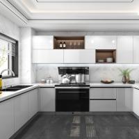 China Waterproof Fireproof Cabinet Kitchen with Modern Design Style and Customized Options for sale