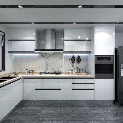 China Flat Edge Countertop Edging and Sink Included in our Modern Design Kitchen Cabinet Set for sale