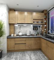 China Wooden Cabinets and Quartz Stone Countertops The Perfect Match for Your Home Kitchen for sale