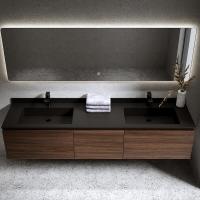 China Modern Classic Style Floating Vanity Bathroom Vanity Cabinet with Customized Width for sale