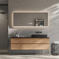 China High End Single Sink Wall Wooden Mounted Vanity Customized Order for Bathroom Cabinets for sale