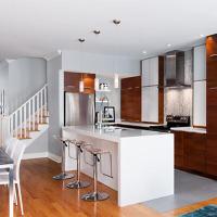 China Customized Veneer Color Complete Sets Kitchen Cabinets for Market in Modern Design for sale