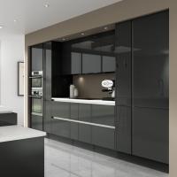 China High Gloss Lacquer Kitchen Cabinet with Customized Modern Style and Acrylic Door Panel for sale