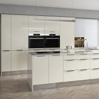 China Modern Custom Lacquer Kitchen Cabinet Units with Veneer Color Customization Option for sale