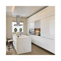 China Waterproof and Durable Customized Veneer Color Kitchen Cabinets for Modern Luxury Homes for sale