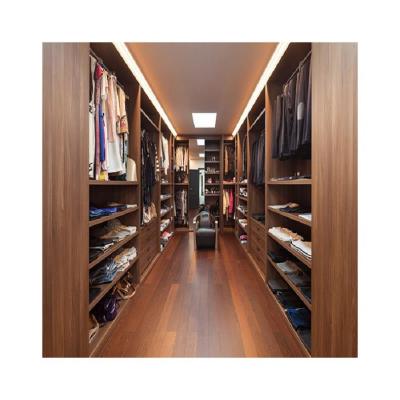 China Modern Design Wood Style PANEL Custom Waterproof Bedroom Wardrobes for Apartments for sale