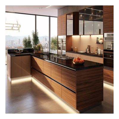 China Modern Minimalist Plank Solid Wood Cabinets with Customized Color and Glass Fronts for sale