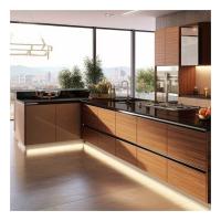 China Modern Minimalist Plank Solid Wood Cabinets with Customized Color and Glass Fronts for sale