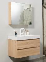 China Modern Style Euro Furniture Wall Hung Luxury Bathroom Vanities with Customized Width for sale