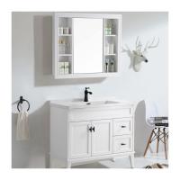 China Mirrored Cabinets Solid Wood Euro Style Bathroom Vanity with Customized Made Option for sale