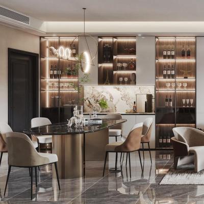 China Affordable Modular Kitchen Cabinets with Melamine Board and Blum Hardware in Sri Lanka for sale