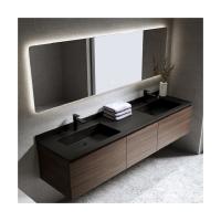 China Customized Made Customized Order Modern Style Double Vanity for Hotel Bathroom Furniture for sale
