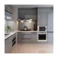 China Customized Veneer Color Acrylic Board Roller Shutter Kitchen Cabinet for Light Box Kitchen for sale