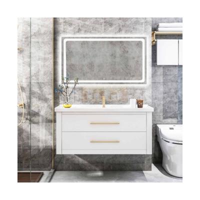 China High End Modern Design Bathroom Vanity Set with Wall Mounting and PVC/Lacquer Finish for sale