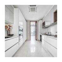 China Customized Veneer Color Acrylic Board Roller Shutter Kitchen Cabinet for Light Box Kitchen for sale