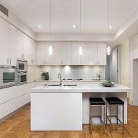 China Mdf Boards For Indonesia Free Standing Set Modern Standard Kitchen Cabinet Furniture for sale