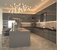 China Mdf Boards For Indonesia Free Standing Set Modern Standard Kitchen Cabinet Furniture for sale
