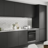 China YALIG Black Buying Kitchen Cabinet Featuring E1 MDF Carcass Material and Modern Design for sale