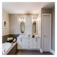 China end Shaker Design White Lacquer Bathroom Vanity Included Basin for Modern Style Apartment for sale