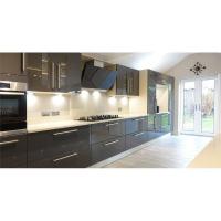 China Highend Classic Pvc Removable Kitchen Cabinets Highly by with Quartz Stone Countertop for sale