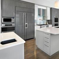 China High Gloss Acrylic Dish Dryer Cabinet for Quartz Stone Countertop in Single Kitchen for sale