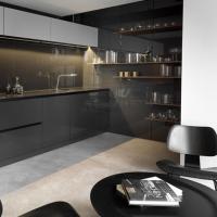 China YALIG's Modern Lacquer Door Design for Wood Kitchen Cabinets Waterproof and Fireproof for sale