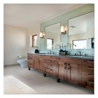 China Create A Modern Look In Your Bathroom With Plywood Wall Vanity Cabinet And Led Mirror for sale