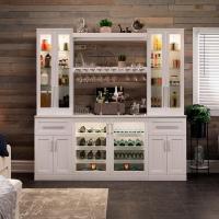 China Modern Luxury Home Furniture Euro Style Bar Wine Rack with Wood Style Panel Design for sale