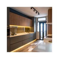 China Modern Design Waterproof Fireproof Complete Kitchen Pantry Cabinets with Blum Hardware for sale