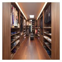 China Contemporary Design Black Glass Door Panel Solid Wood Bedroom Wardrobe for Apartment for sale