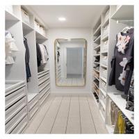 China Elegant Glass Wardrobe With Led Light For Customer's Drawings Advantage Wooden Wardrobes for sale