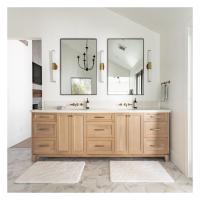 China Apartment Bathroom Vanity Combo with Mirror Customized Waterproof Modern Cabinets for sale