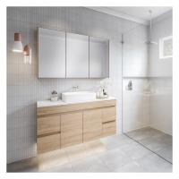 China Apartment Bathroom Vanity Combo with Mirror Customized Waterproof Modern Cabinets for sale